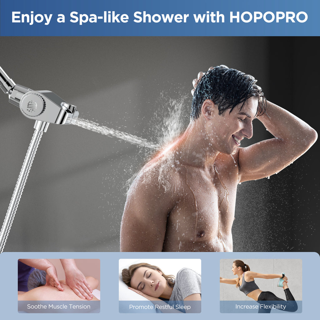 Hopopro 3 Way Filtered Shower Head With Handheld Combo High Pressure C